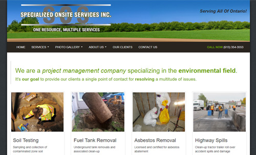 Specialized Onsite Services Inc. | Environmental Engineering Company